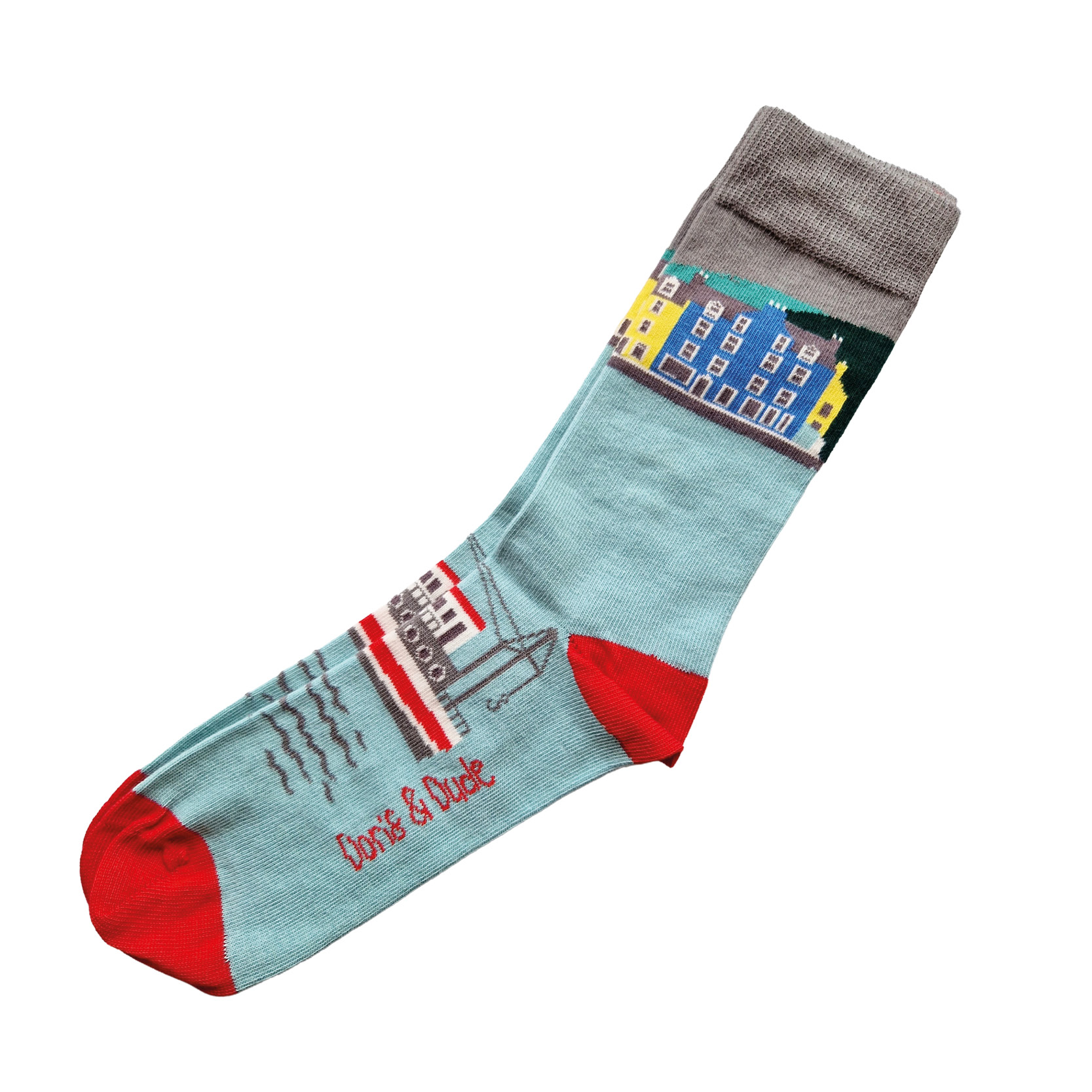 Doris and Dude Women's Tobermory Bamboo Socks - Island Blue Gallery