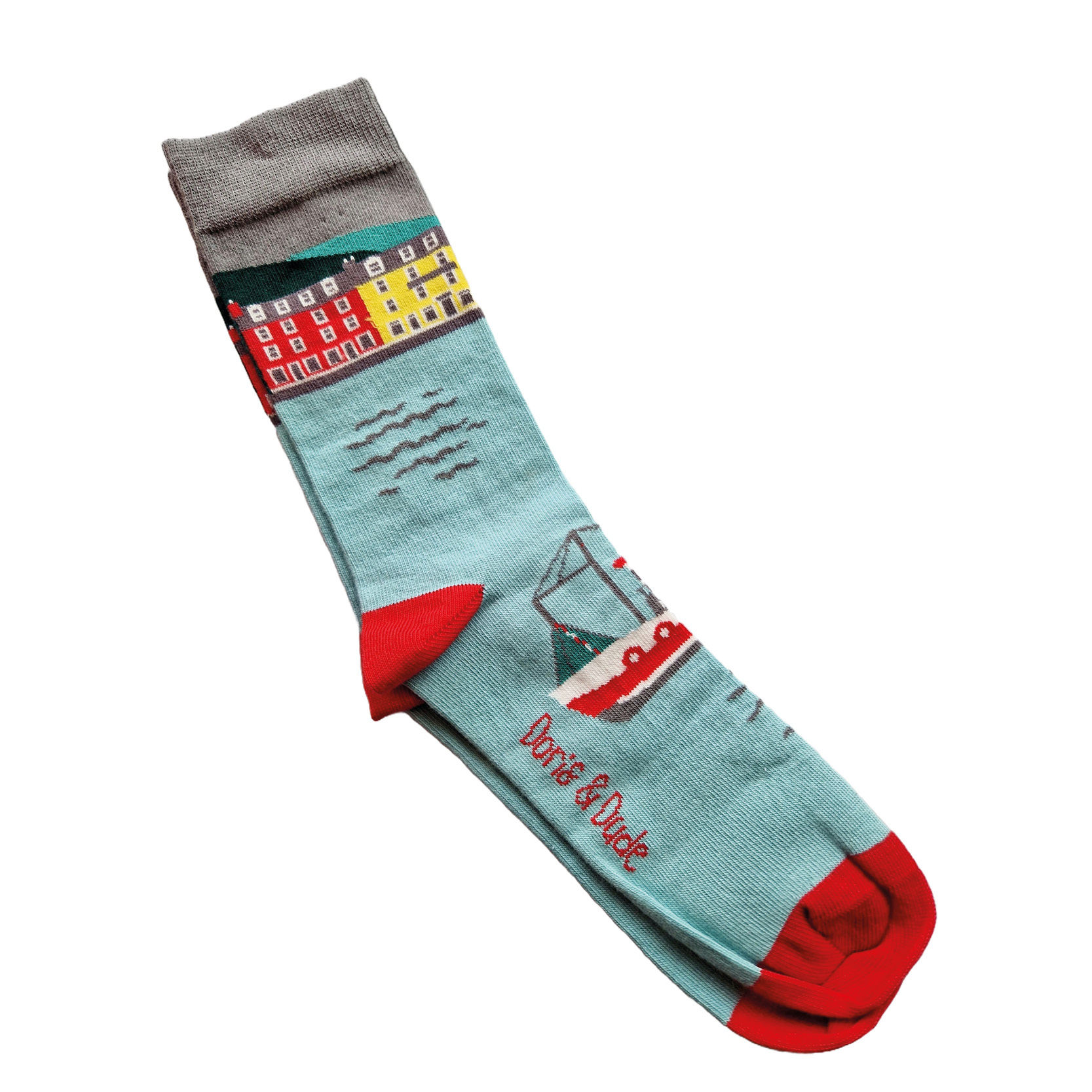 Doris and Dude Women's Tobermory Bamboo Socks - Island Blue Gallery